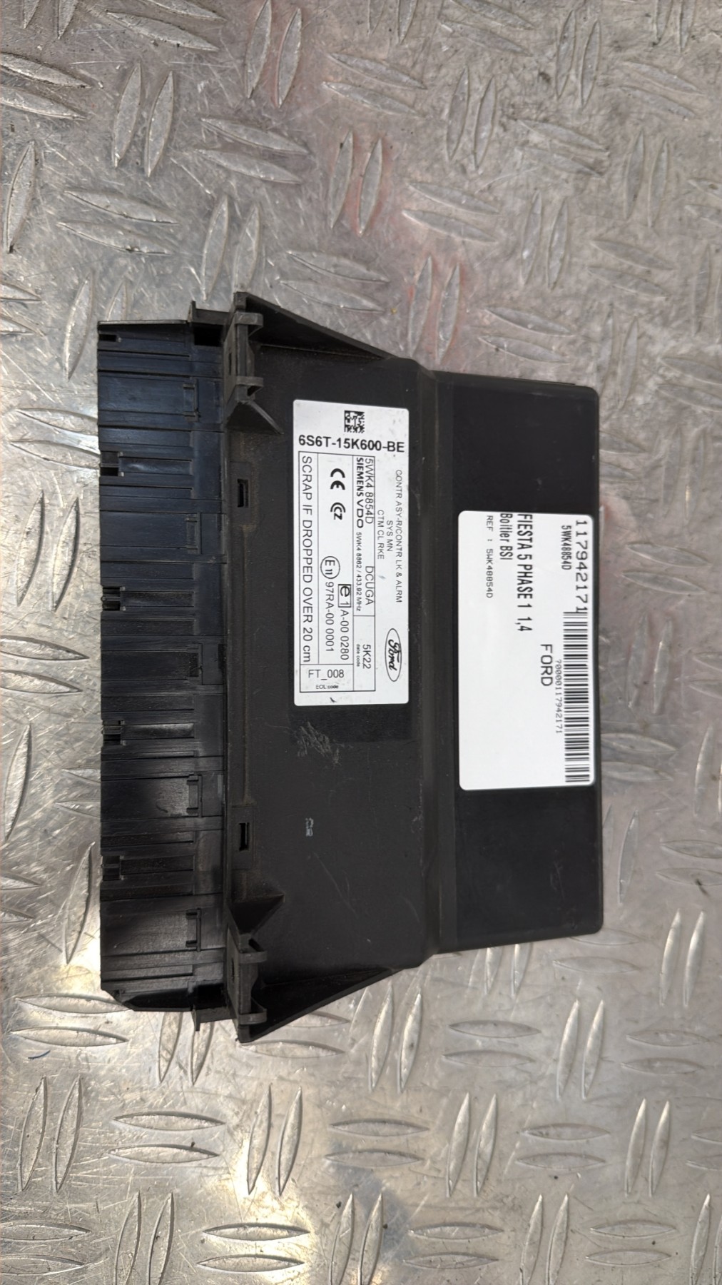 Boitier BSI FORD FIESTA 5 PHASE 1 – 5WK48854D – Recycl Auto 60